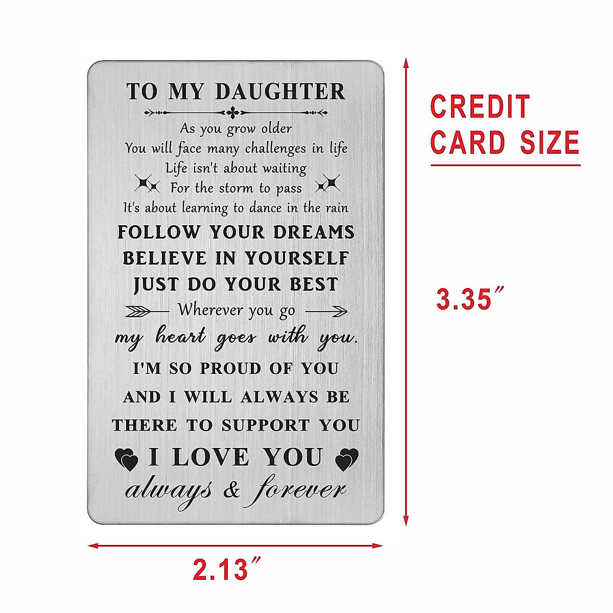 HYHYDHP Mothers Day Gifts for Daughter - Daughter Birthday Cards from Mom Dad - Proud Daughter Graduation Ideas