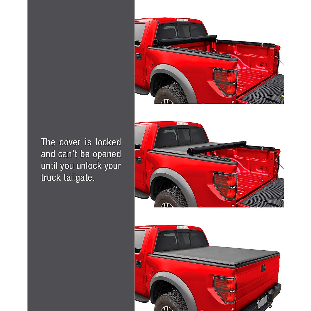 MaxMate Soft Roll-up Truck Bed Tonneau Cover Compatible with 1988-2006 Chevy Silverado GMC Sierra 1500 2500 3500HD; 2007 Classic | Fleetside 6'6" (78") Bed | TCC169009