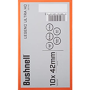 Bushnell Legend Ultra HD Monocular, Black, 10 x 42-mm