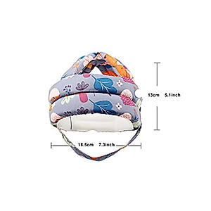 Surakey Toddler Walking Helmet, Baby Infant Anti-Bumping Bumper Protect Hat Safety Helmet Adjustable Breathable, Kids Anti-Fall Cushion Cap for Walking Running Playing Crawling (Orange)