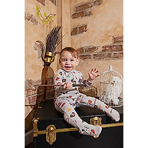 Harry Potter Newborn Baby Boys 2 Pack Zip Up Costume Sleep N' Play Coveralls Gryffindor 3-6 Months