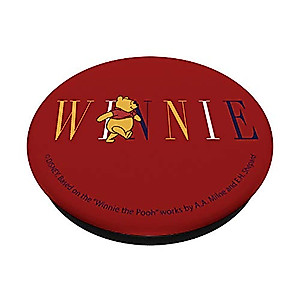 Disney Winnie The Pooh Winnie Text PopSockets Swappable PopGrip