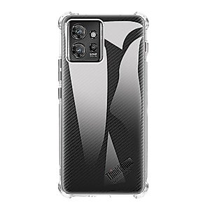 for Motorola ThinkPhone 5G Case, Soft TPU Back Cover Shockproof Silicone Bumper Anti-Fingerprints Full-Body Protective Case Cover for ThinkPhone by Motorola (6.60 Inch) (Transparent)