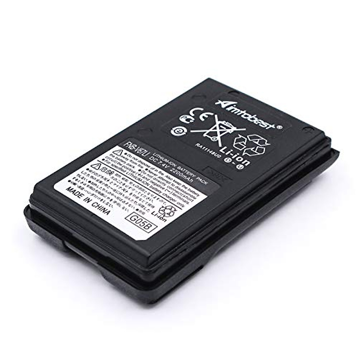 Aimtobest FNB-V67 FNB-V67Li 2200mAh Li-ion Battery Compatible for Yaesu Vertex Radio FT-60R FT-60 FT60R FT60 VX110 VX150 VX170 VX400 VX800 (Not Fits for CD-26 Charger)