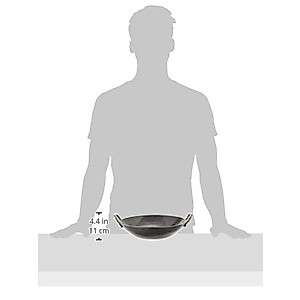 山田工業所 Yamada Iron Hammered Wok 27cm (Plate Thickness 1.2mm) Black