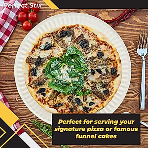 Perfect Stix 9" Uncoated Paper Plates- White, Pack of 200