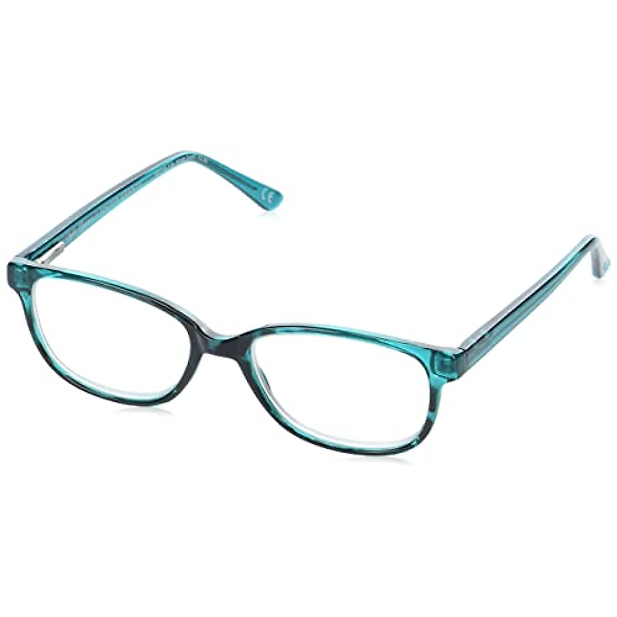 Sofia Vergara x Foster Grant Women's Alicia Reading Glasses Rectangular, Crystal Teal, 50 mm + 2.5
