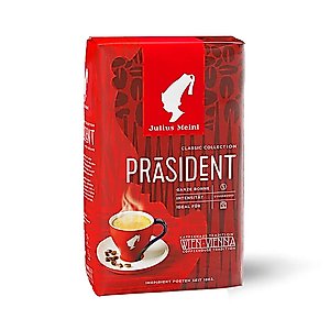 Julius Meinl: "Präsident", Classic Viennese Medium Roast Coffee Beans, 500g / 17.6oz (1)