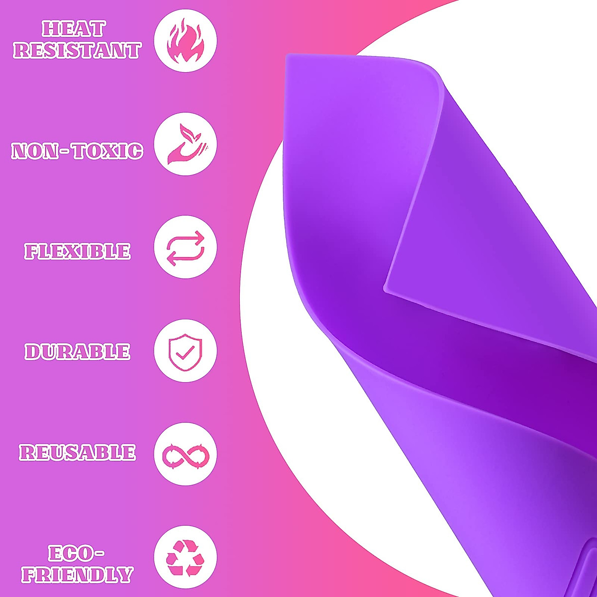 QUUREN Sublimation Tumbler Wrap Compatible with Cricut Mug Press Accessories 3 Thicknesses Silicone Mug Wrap for Tumbler Heat Press Attachment for Sublimation Tumblers Blanks Products 9.8 x 4.7"