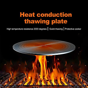 11inch Heat Diffuser Induction Diffuser Plate Aluminum Defrosting Tray Fast Thawing Plate Reducer Flame Guard Simmer Plate Heat Cooking Diffuser for Gas Stovetop