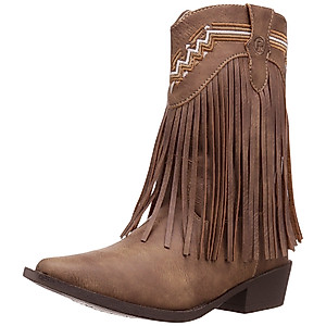 Roper Little Kids Fringes Boot, Brown, 2