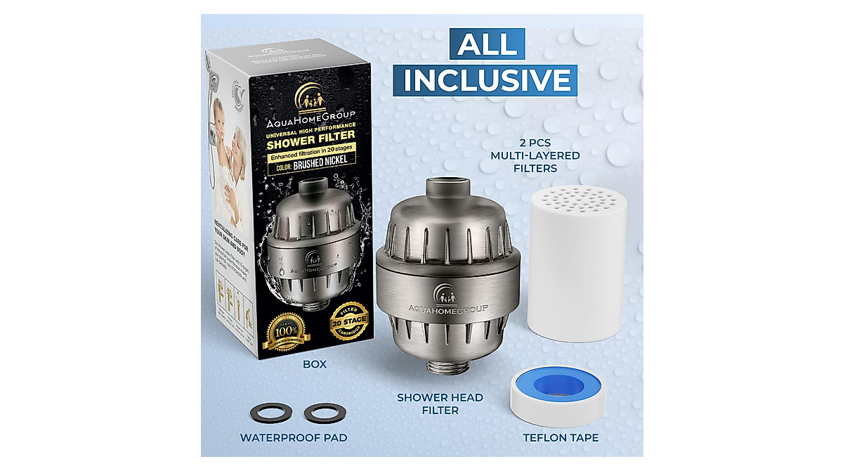 AquaHomeGroup 20 Stage Shower Filter - Vitamin C Care