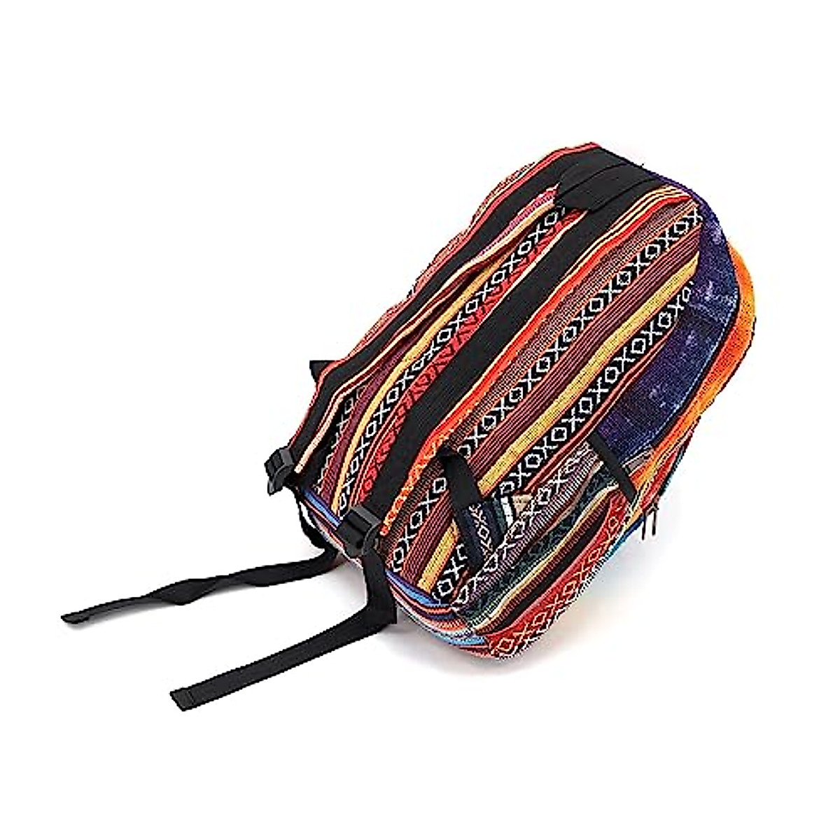 Unique Frog & Mushroom Embroidered Himalaya Hemp Hippie Backpack Festival Backpack FAIR TRADE Handmade with Love. (LARGE)