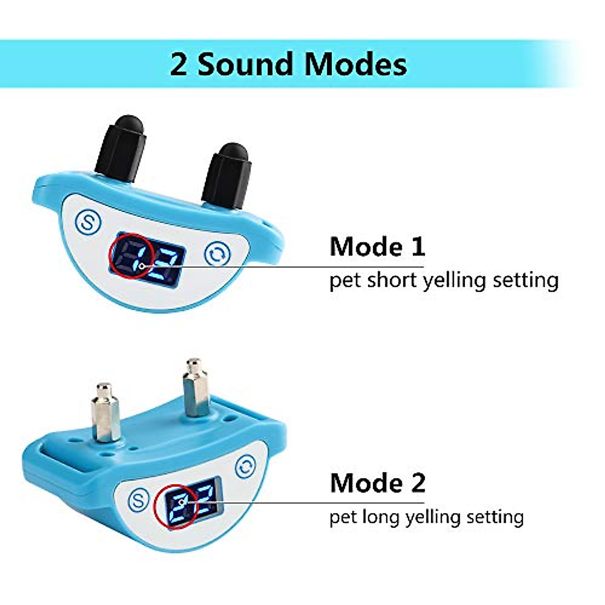 Paipaitek Cat Shock Collar,Automatic Trainer Collar for Cats Prevent Meowing Designed,Sound Vibrate and Shock 3 Working Modes for Cats and Kittens - Waterproof & Rechargeable