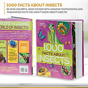 AmScope 20X-50X Portable Angled Head Stereo Microscope w/Deluxe 6pc 3D Insect Specimen Kits, NAT Geo Insect Book and Optional Digital Camera