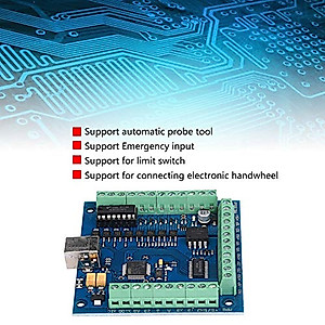 Breakout Board Interface, Motion Controller 100KHz 4 axis Linkage USB Stepper Servo Driver Motion Control Card, Desktop Barebones