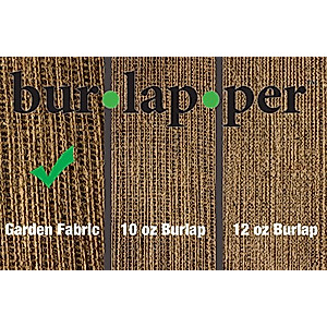 Burlapper Burlap Garden Fabric (40 Inch x 15 Feet, Natural)
