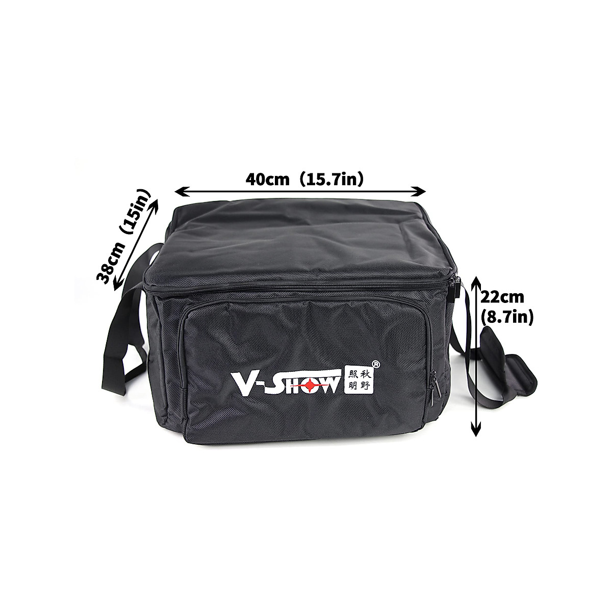 V-Show Portable Carry Bag for Wireless Battery Uplights - Durable Soft-Sided Bag for 4 Freedom Par Light fixtures, for DJ Wedding Party Par light