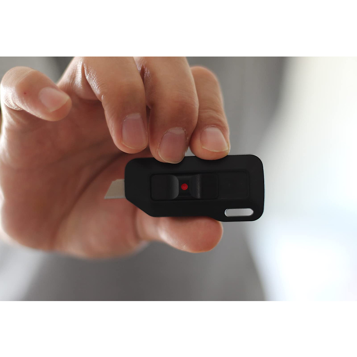 Coreflex Mini Utility Knife Box Cutter Retractable Box Opener, Letter Opener, Steel Blade, Keychain hole, Magnetic. Steel Blade,4pc pack