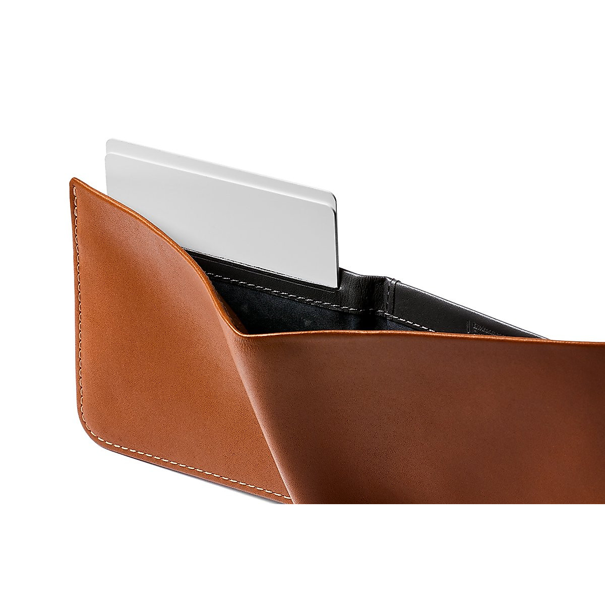 Bellroy Hide & Seek Wallet (Slim Leather Bifold Design, RFID Protected, Holds 5-12 Cards, Coin Pouch, Flat Note Section, Hidden Pocket) - Caramel - RFID