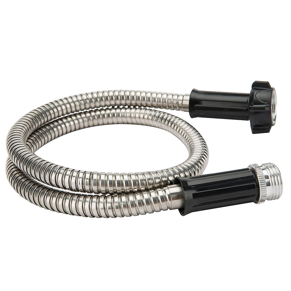 Yanwoo 304 Stainless Steel 1 Feet Short Garden Hose with Female to Male Connector, Water Hose, Metal Hose, Outdoor Hose (1ft)