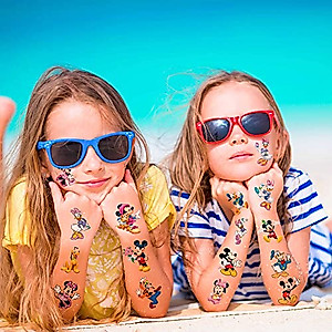40 PCS Micke Mouse Tattoo Sticker Party Favors, Mouse Temporary Tattoos Mouse Birthday Party Supplies For Kids Boys And Girls Goody Bag Treat Bagfor Water Bottle Phone Skateboard Decoration