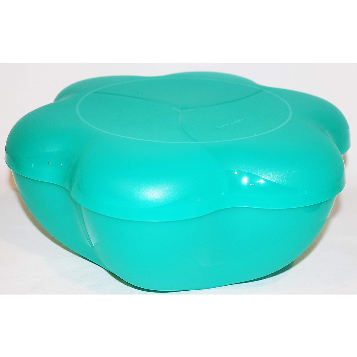 Tupperware Chip N Dip with Dip Bowls 1.5 Gallon Teal