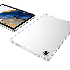 TPU Clear Case for Samsung Galaxy Tab A8 10.5 Inch 2022 (SM-X200/X205/X207), Shockproof Silicon Protective Skin Case/Slim Back Cover Shell for 10.5" Galaxy Tab A8 - Transparent