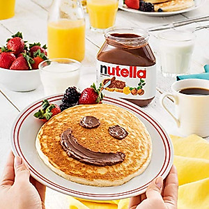 Ferrero Nutella Hazelnut Spread, Perfect Topping for Pancakes, 13 Oz Jar