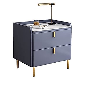 HIGOH Bedside Table Bedside Table Small Storage Bedside Table Storage Rack Locker Bedside Table