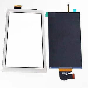TheCoolCube LCD Display Screen + Touch Digitizer Replacement Compatible with Nintendo Switch Lite (2019) (White)