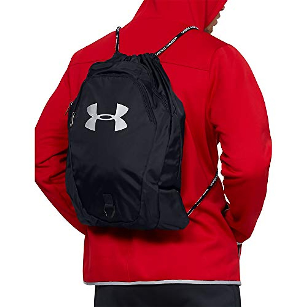 Under Armour Adult Undeniable 2.0 Sackpack , Black (001)/Silver , One Size Fits All