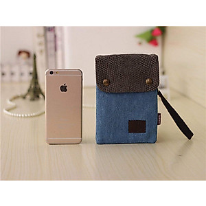 Cute Small Mini Double Pockets Crossbody Shoulder Messenger Bag Cell Phone Pouch Travel Purse Wallet Green