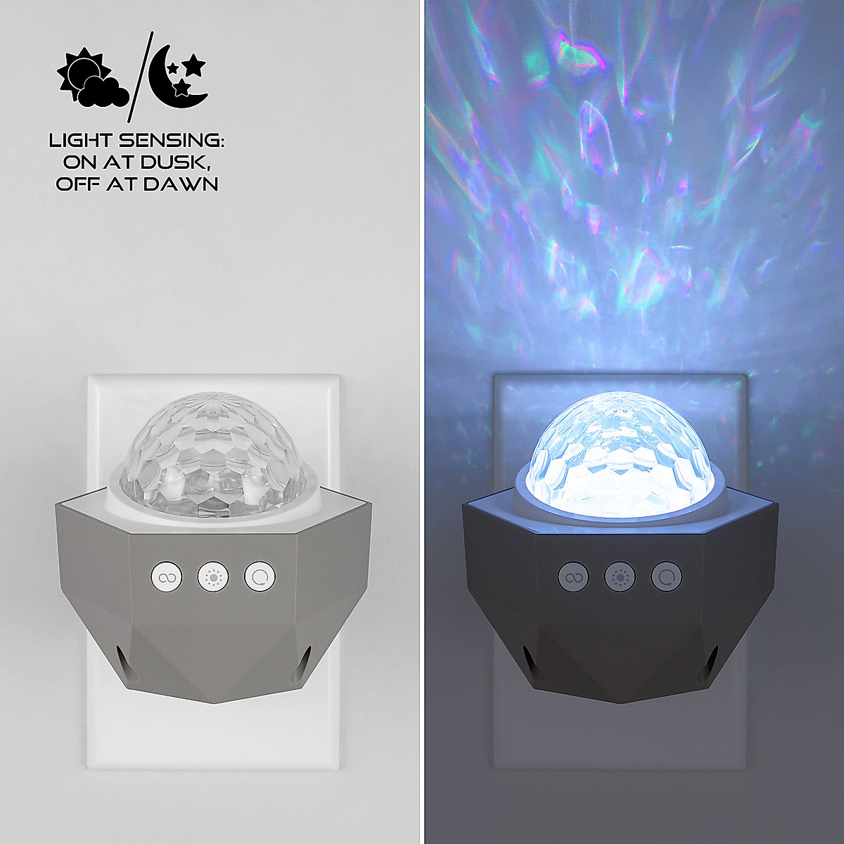 ENBRIGHTEN Galaxy Projector Light, Plug in, Night Light, Galaxy Ceiling Projector, Night Light Projector, Star Galaxy Projector, Galaxy Ceiling Projector for Bedroom, Playroom, and More, 70334-T1
