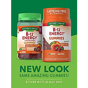 Nature's Truth Vitamin B Complex Gummies | 48 Count | with B-Vitamins, L-Carnitine & Ashwagandha | Vegan, Non-GMO & Gluten Free Supplement
