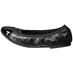 The Children's Place girls Bg Quilted Ballet Flat Sandal, Black - Ballet 2, 3 Big Kid US