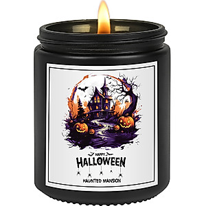 Halloween Decorations, Halloween Candles Gifts, Haunted Mansion Halloween Decor, Pumpkin Spice Candles, Happy Halloween Decorations Indoor for Family Parties Friends.