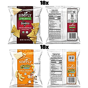 Simply, Doritos & Cheetos Mix Variety Pack, 0.875 Ounce (Pack of 36)