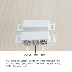 10 Sets Pack of NO&NC Magnetic Door Contacts Alarm Reed Switch Sensor