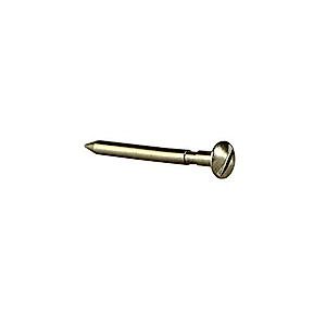 Bent 1.5 Degree Pine Derby Axle with Easy Turn Screw Driver Slot – Polished Nickel Plated PRO Grooved Steering Axle (1 Axle)
