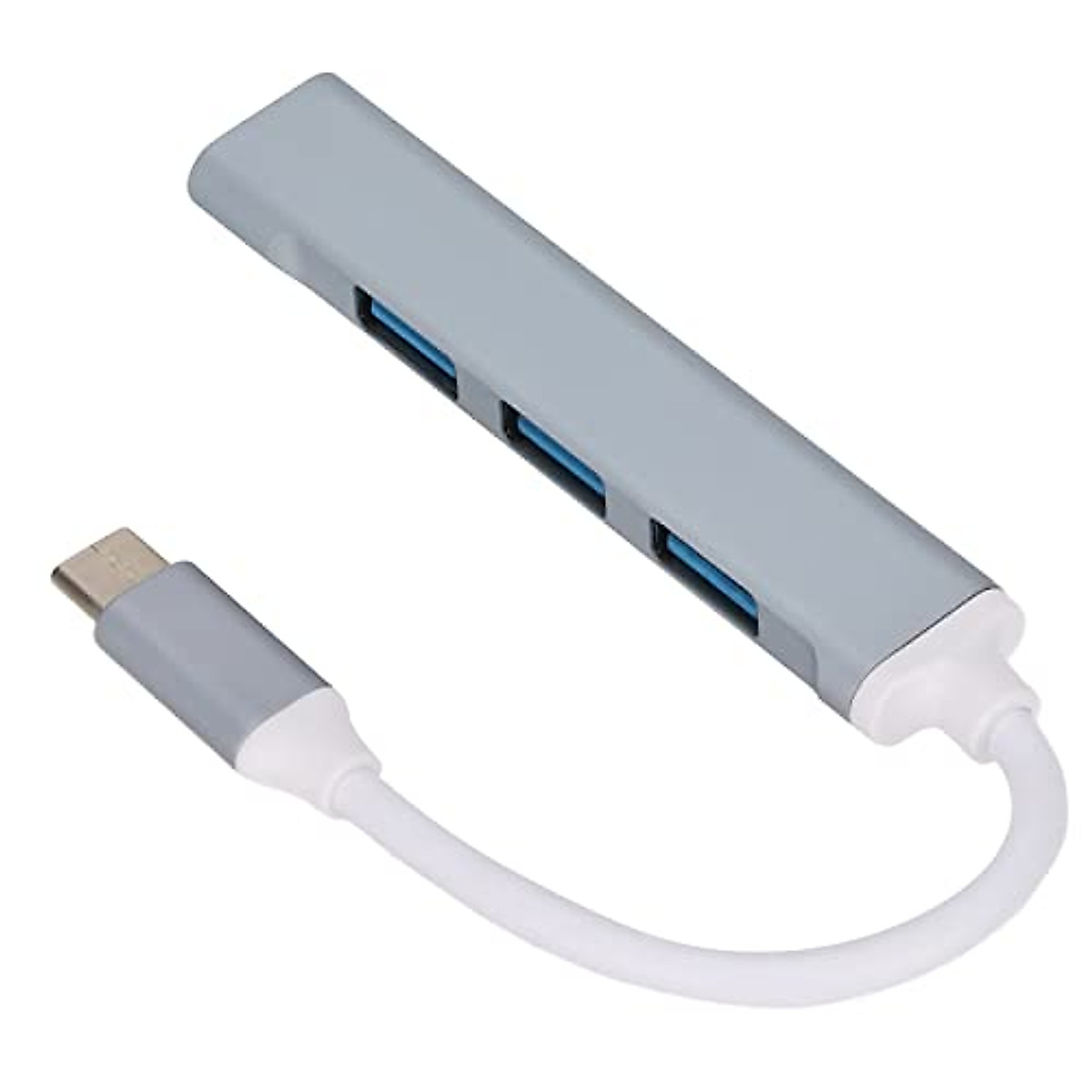 Lairun USB C Hub, Stable Data Transmission Speed Simple Operation 4 in 1 Light Weight USB Docking Station USB C to USB for Keyboard for Tablet for Printer(Grey)