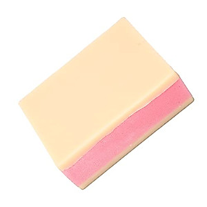 ZJchao Suture Training Model, 2 Silicone Human Skin Suture Training Model, Injection Practice Pad