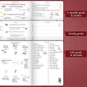 Legend Planner PRO Premium – Large Undated Weekly, Monthly & Budget Planner with Habit Tracker – Life Organizer for Time & Task Management, Goal Setting & Productivity – A4 size (Wine Red)