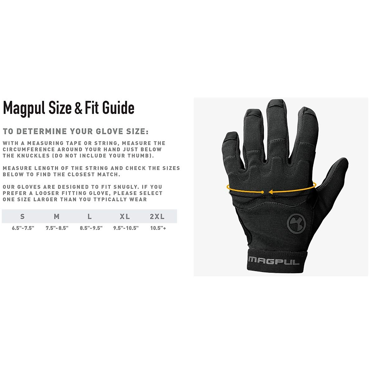Magpul Technical Glove 2.0 Lightweight Work Gloves, Coyote, Medium