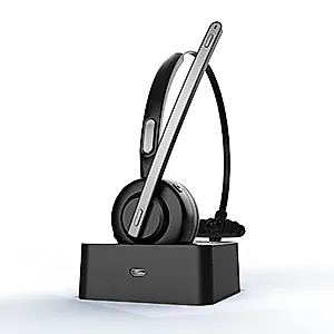 Truck Driver Bluetooth Headset TH10, Noise Canceling Bluetooth Headphone Headset, Headphones with Charging,Truck Driver Wireless,Headset Driver,Truck Driver Bluetooth Wireless, Black