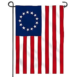ANLEY Garden Flag USA Betsy Ross - Decorative U.S. Historic American Garden Flags - Double Sided & Weather Resistant & Double Stitched - 18 X 12.5 Inches
