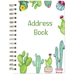 Address Book with Alphabetical Tabs Internet Phone Contact Password Notebook Keeper 8.25 X 6.2 inch 120 Pages