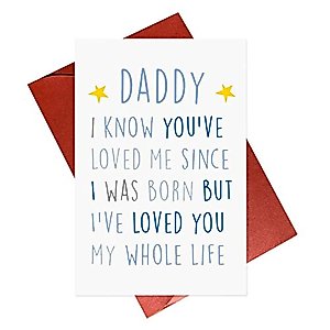 Birthday Card For Daddy,Fathers Day Card,New Dad Cute Birthday Cards