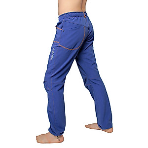 Ucraft "Xlite Rock Climbing Bouldering and Yoga Pants. Lightweight Stretchy Trousers (M, Deep Blue Melange)
