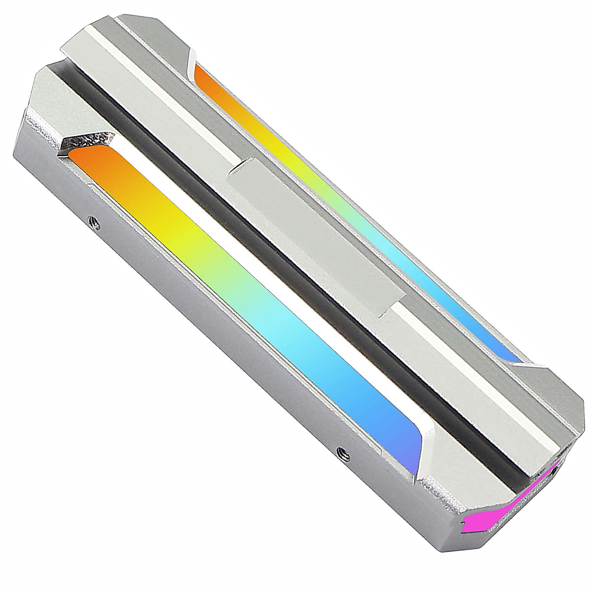 XMSJSIY ARGB M.2 Heatsink Cooler M.2 SSD Solid State Disk Radiator 5V 3Pin ARGB Double-Sided Heat Sink with Thermal Silicone Pad for SATA NVMe NGFF M.2 2280 SSD